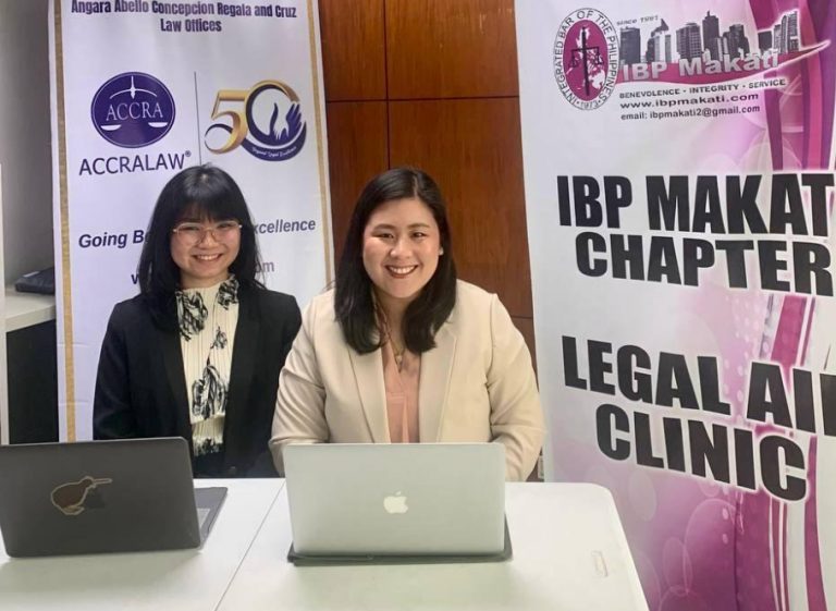 ACCRALAW Lawyers Volunteer for the IBP Makati City Legal Aid Clinic ...