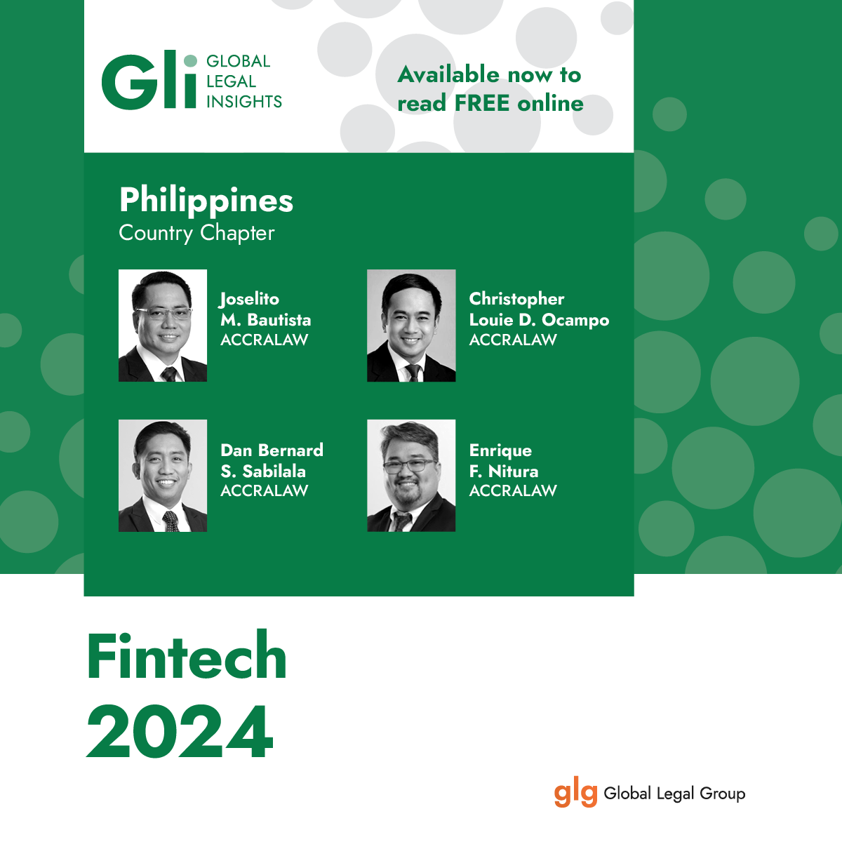 ACCRALAW Pens Philippine Chapter of the Global Legal Insights Fintech ...